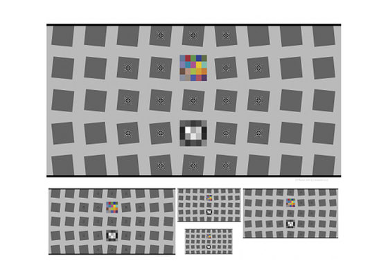 SFRplus Charts 5*9 Color Matching Software Provide Automated Analysis For MTF Lateral Chromatic Aberration Distortion
