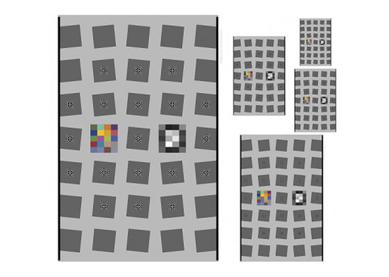SFRplus Charts 5*9 Color Matching Software Provide Automated Analysis For MTF Lateral Chromatic Aberration Distortion