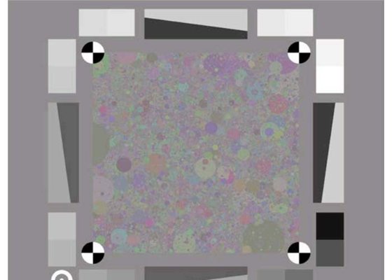 YE0276 Reflective Resolution Test Chart 16:9 Ratio Texture Sharpness Test Target