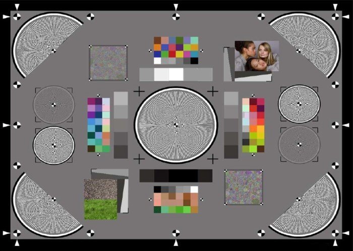 SineImage Digital Image Resolution Chart Reflective Digital Cameras / Lenses Target YE042