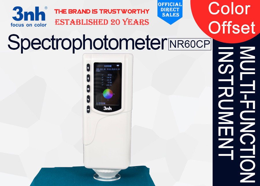 NR60CP Color Matching Spectrophotometer , 8° / d  door lock handle Colour Measurement Device