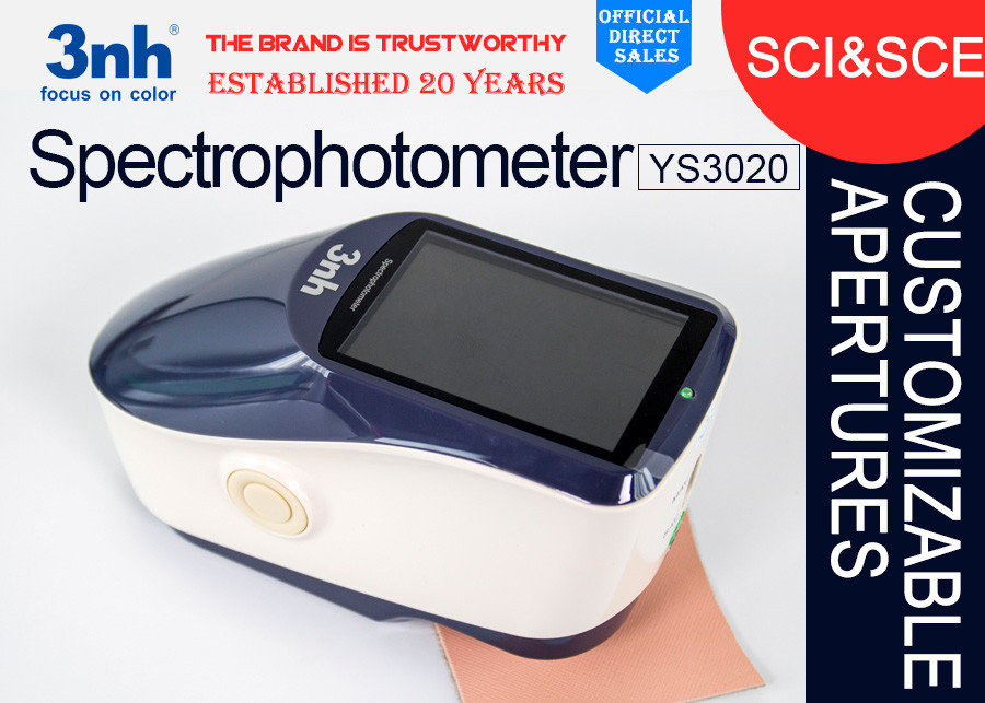 Delta E*Ab 0.04 Portable Color Matching Colorimeter YS3020 Liquid Powder Coating Spectrophotometer