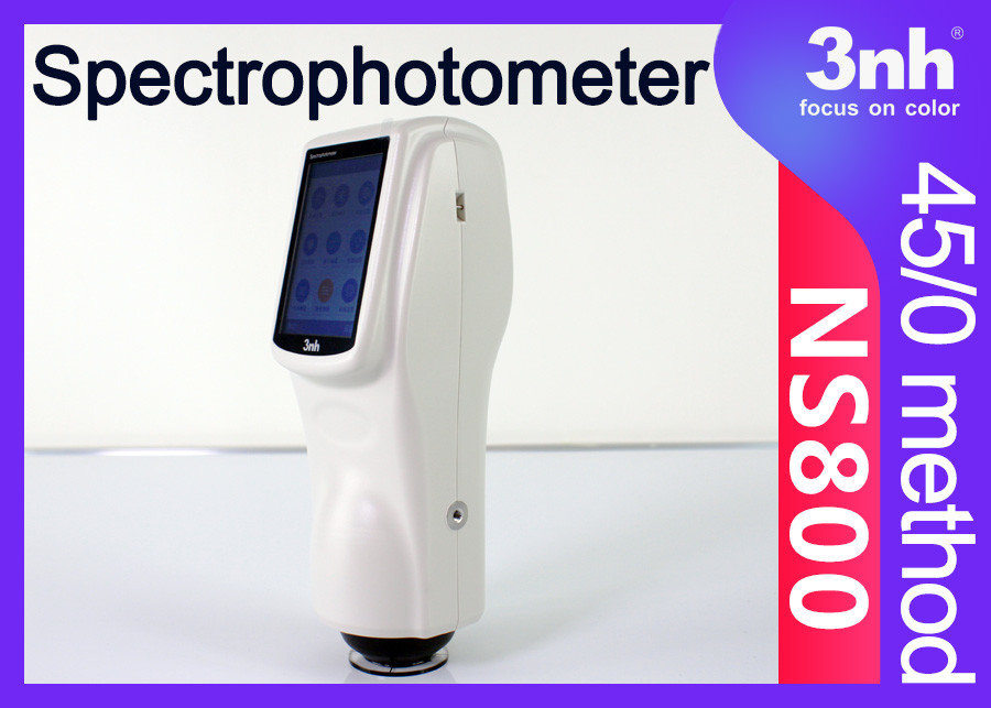 Portable Paint Matching Spectrophotometer NS800 45/0 Method For Paper , Ink Touch Screen