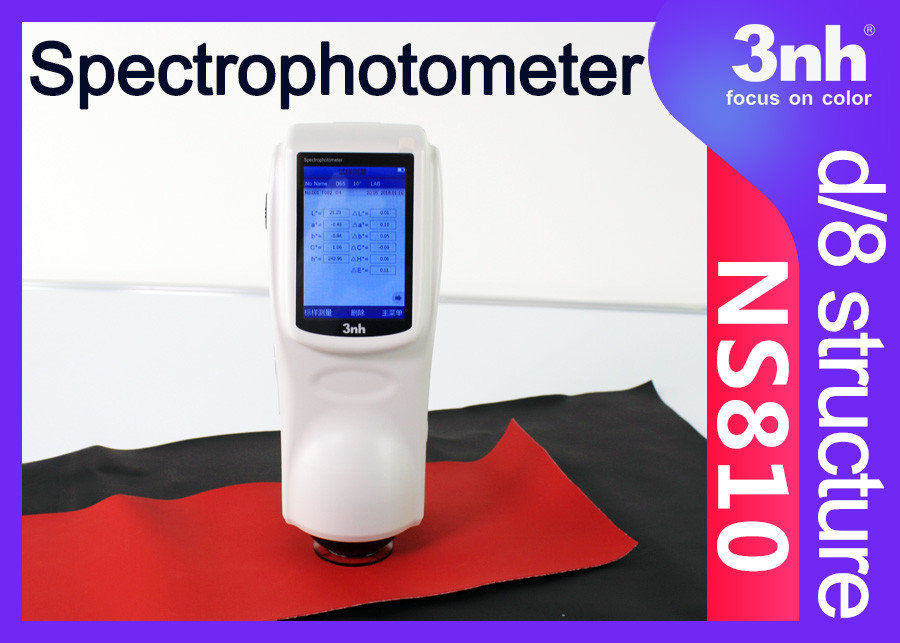Anticorrosion Paint Matching Spectrophotomer 3NH Φ8mm Powder Coating  Colorimeter NS810
