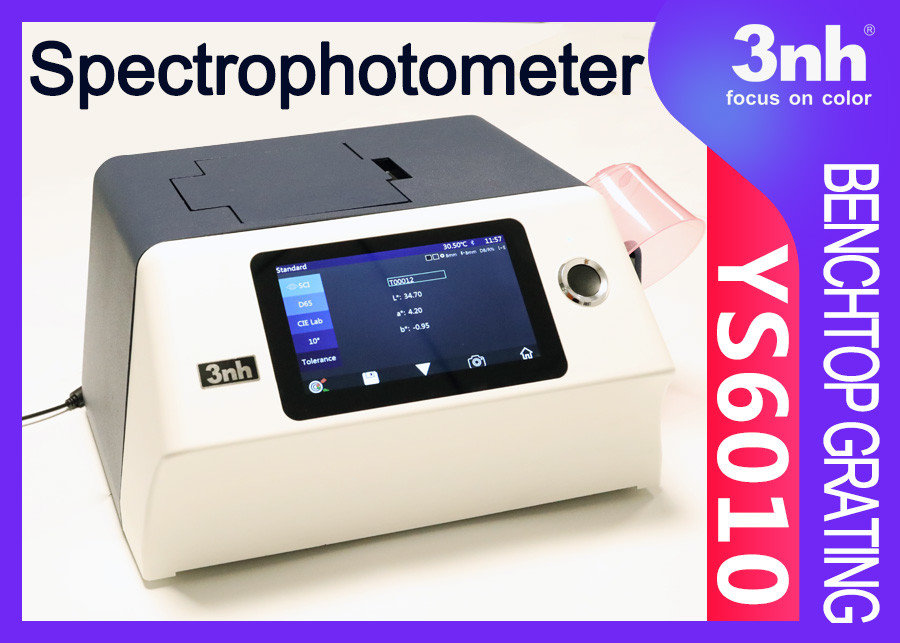TFT Display Paint Matching Spectrophotometer YS6010 3nh Benchtop For Silicone Injection