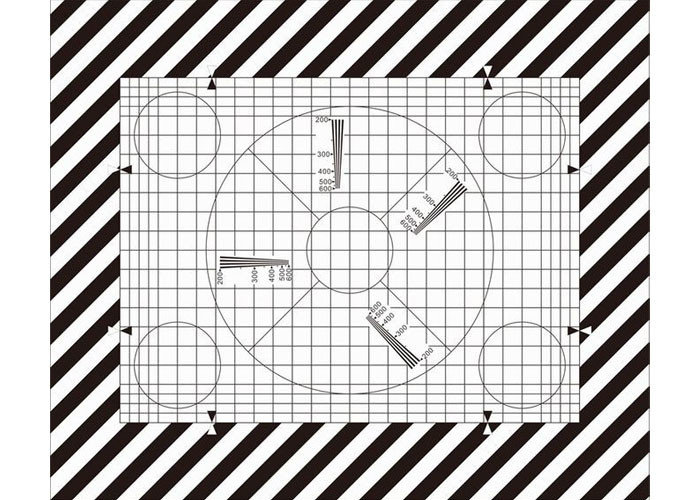 SineImage NJ-10-100A Reflective/Transparent Grid Test Chart for operational adjustment and control of TV cameras