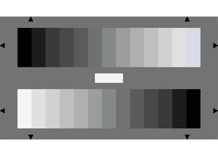 HDTV Log. Gray Scale Test Chart, 13 steps, contrast 1:200 YE0223 Halftone Reproduction Evaluation Chart