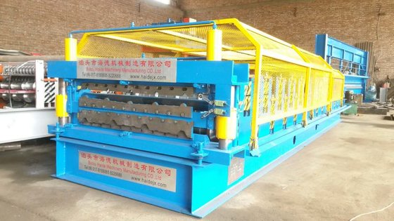 5.5KW Corrugated Profile Double Layer Roll Forming Machine For Making Color Steel