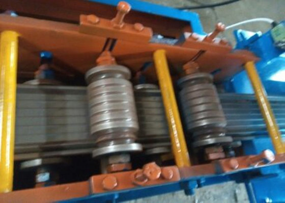 Saw Cutting Shutter Door Roll Forming Machine 1 Inch Chain Stable Transmission