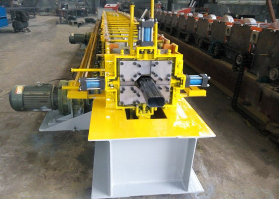 One Bender Downspout Roll Forming Machine , Gutter Rolling Machine 10-15 M/ Min