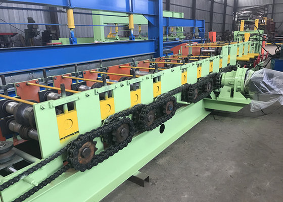 Q235 Steel Z C Stud Roll Forming Machine 14 Roller Stations Solid Shaft Low Noise