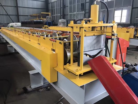 Metal Sheet Rain Cap Gutter Roll Forming Machine 300H Beam Frame High Speed