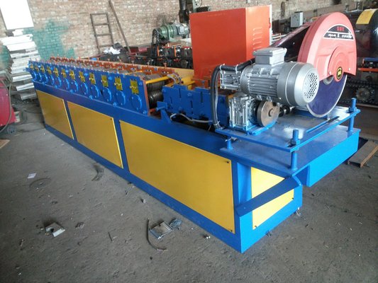 4kw Roller Shutter Door Roll Forming Machine / 13 Step Rolling Shutter Machine