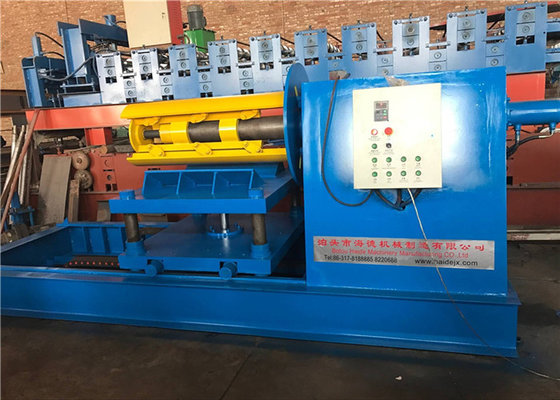 Steel Sheet Coils Hydraulic Decoiler Machine 1250mm Coil Width 5 Tons Capacity