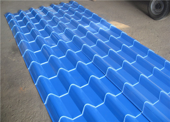 760 Glazed Tile Roll Forming Machine , Roof Step Tile Roll Forming Machine 5.5KW