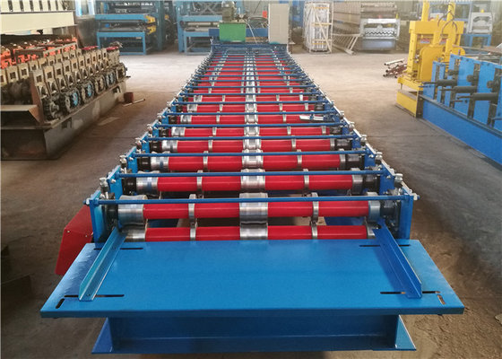 Joint Hidden Standing Seam Roll Forming Machine , Roof Panel Machine 20 Rollers