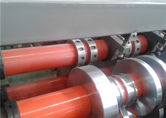 Metal Tile Floor Deck Roll Forming Machine , Steel Roll Forming Machine Easy Operation