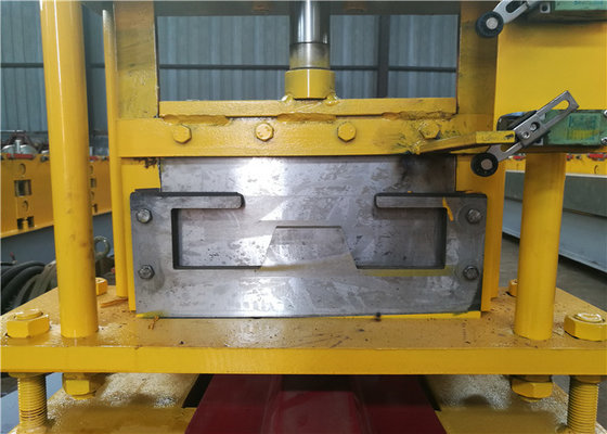 Omega Profile Gutter Forming Machine Coiling Steel Sheet Material PLC Control
