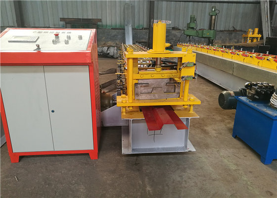 Steel Profile Gutter Roll Forming Machine Hydraulic Cutting 1"Chain Transmission