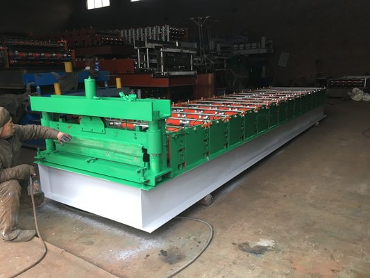 Steel Sheet Roll Forming Equipment 10-15 Meters / Min 1"Chain Transmission