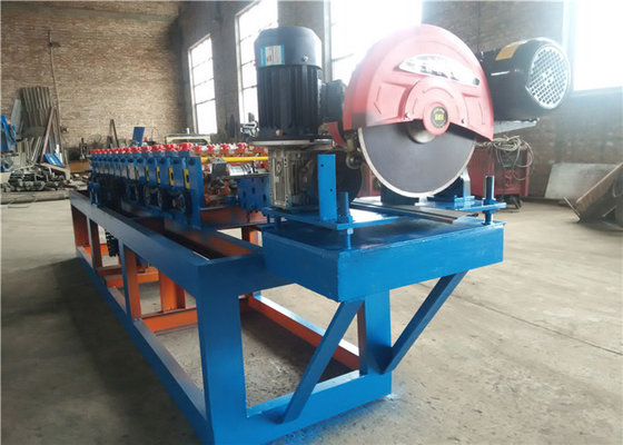 Fly Saw Cutting Shutter Door Roll Forming Machine Hydraulic Punching 12 Rows
