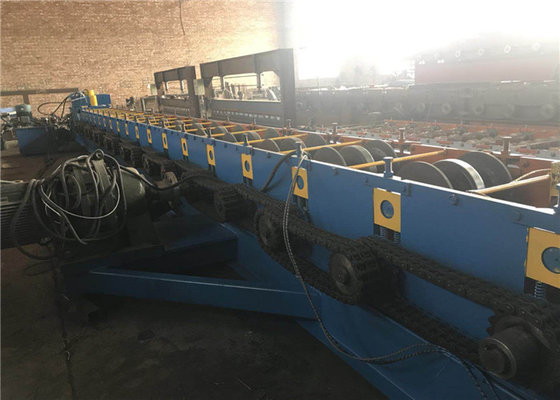 Guard Rail Crash Barrier Roll Forming Machine 27.5KW Hydraulic Punching Device