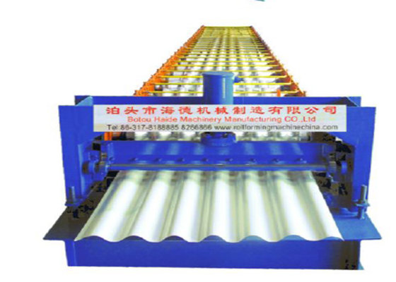 Panel 780 Roof Panel Roll Forming Machine Low Noise Stable Transmission 12-15m/ min