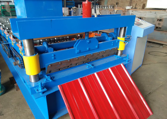 Metal Wall Tile Aluminium Roll Forming Machine Stable Transmission For IBR