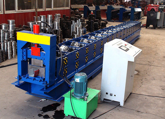 Color Steel Downspout Rain Gutter Making Machine Hydraulic Mold Cutting 18 Stations