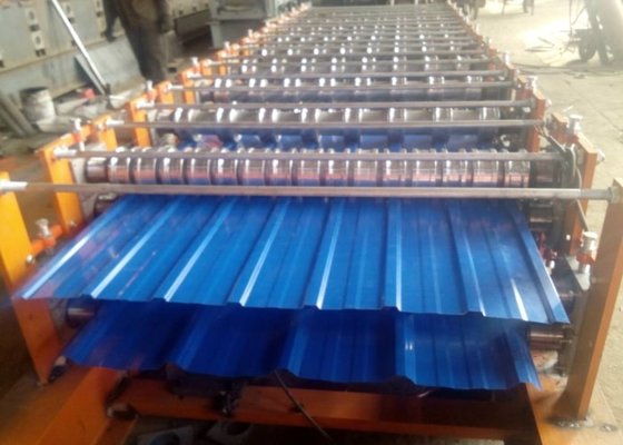 Ibr And Corrugated Profile Double Layer Roll Forming Machine For Wall And Roof