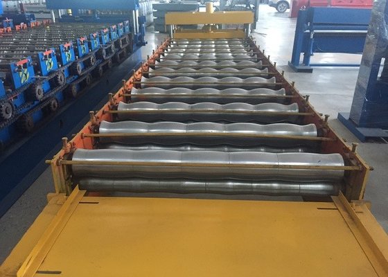 Russin1100 High Speed Tile Roll Forming Machine , Glazed Tile Making Machine Servo Motor Type