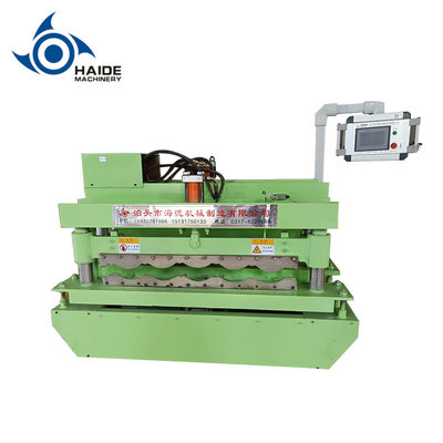 High Speed Metal Roof Glazed Tile Roll Forming Machine 5 - 8m / min