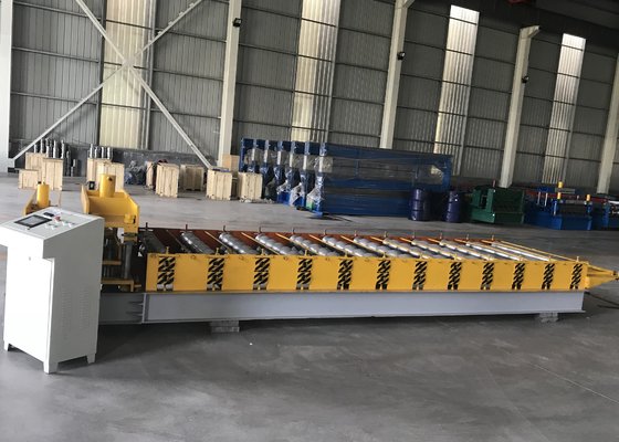 High Power Glazed Tile Roll Forming Machine , GI / PPGI Metal Roll Forming Machine