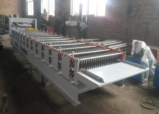 4kw Aluzinc Roofing Sheet Making Machine 6-8m/Min Speed ISO9001 Standard