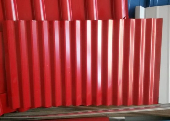 4kw Aluzinc Roofing Sheet Making Machine 6-8m/Min Speed ISO9001 Standard