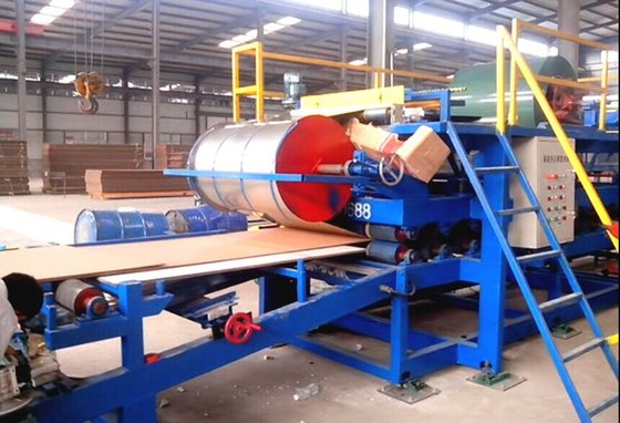 Blockboard Composite Board  Sandwich Panel Production Line 32KW Automatic Control