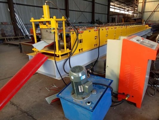 Roof Ridge Cap Roll Forming Machine 16 Station With 0.3-0.8mm Thickness