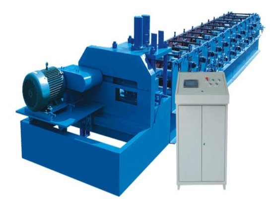 Light Metal C Z Steel Stud Roll Forming Machine 2" Chains With Diameter 80mm