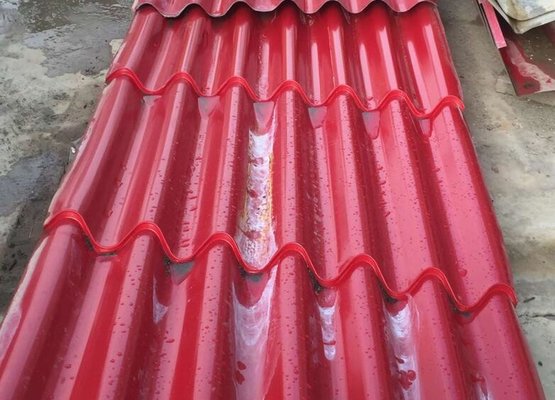 1000mm Feeding Width Glazed Tile Roll Forming Machine Automatic PLC Control