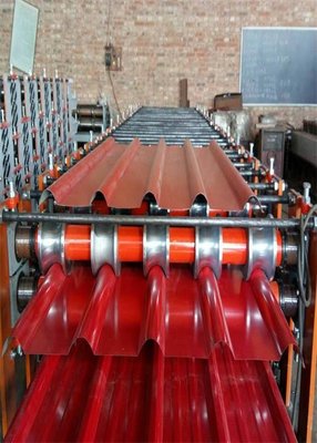 Bamboo Profile Roof Ceiling Metal Sheet Tile Roll Forming Machine With 0.3-0.7mm Raw Material, 5 peaks