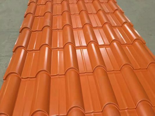 Bamboo Profile Roof Ceiling Metal Sheet Tile Roll Forming Machine With 0.3-0.7mm Raw Material, 5 peaks