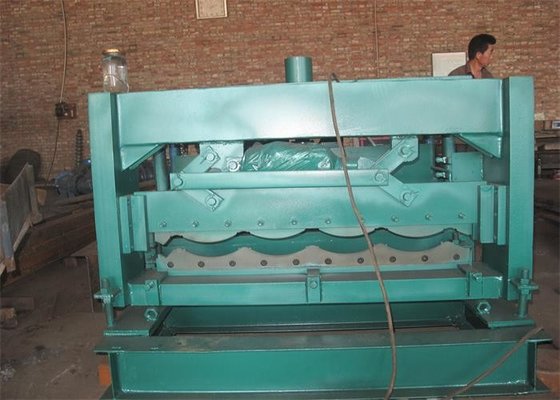 Type 828 Anti - Arch Profile Tile Roll Forming Machine Shaft Diameter 70mm With Decoiler And Automatic Cutting