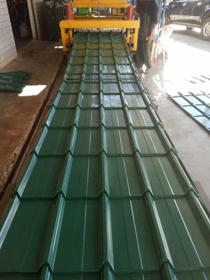 High Power Roof Panel Roll Forming Machine 3 Phases With 1 Inch Chain Size 4kw power