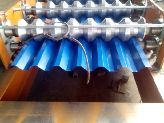 Automatic 750 IBR Corrugated Color Steel Roll Forming Machine For Iron and Aluminum Metal Sheet