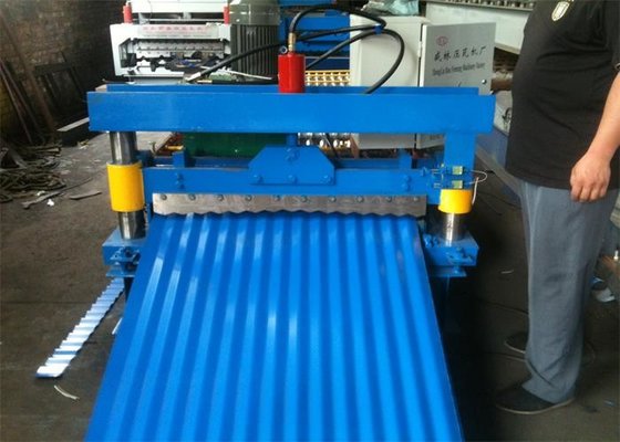 Hydraulic 850 Cold Roll Forming Machine Wave Profile , PPGI/GI Steel Metal Sheet