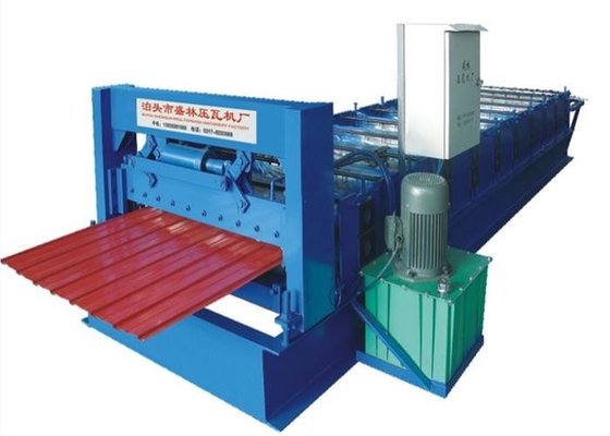 Flat Steel Sheet Roll Forming Machine For Color Metal Coil Roll 300H/350H Main Frame
