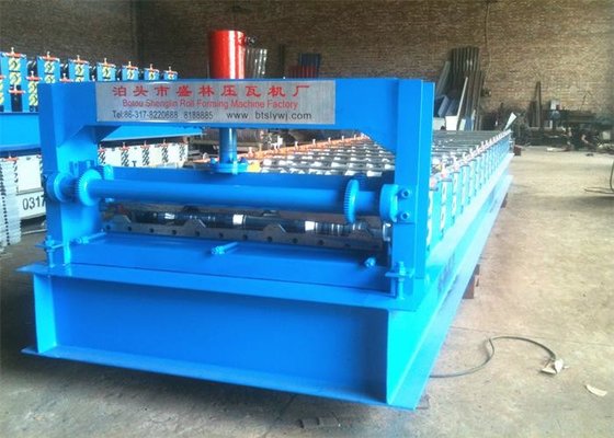 PPGI IBR Roof Sheet Color Steel Roll Forming Machine 350H Main Frame And 14mm Board Thickness