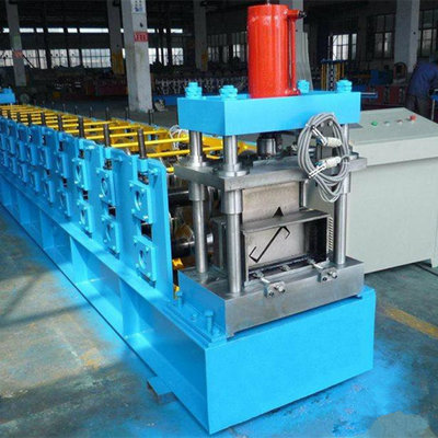 Metal Roofing CZ Purlin Roll Forming Machine 235 Steel Raw Material Custom Color