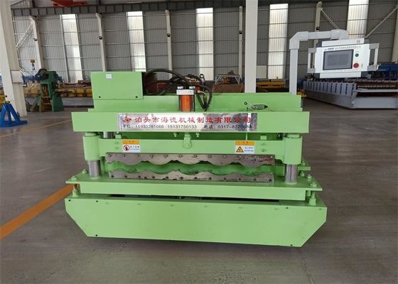 7.5 KW Glazed Tile Roll Forming Machine 3 Phases For PPGI Color Steel Sheet