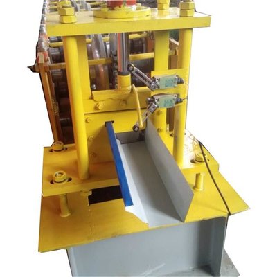PLC Control Rain Water Gutter Cold Roll Forming Machine 3 Phases 4kw Motor